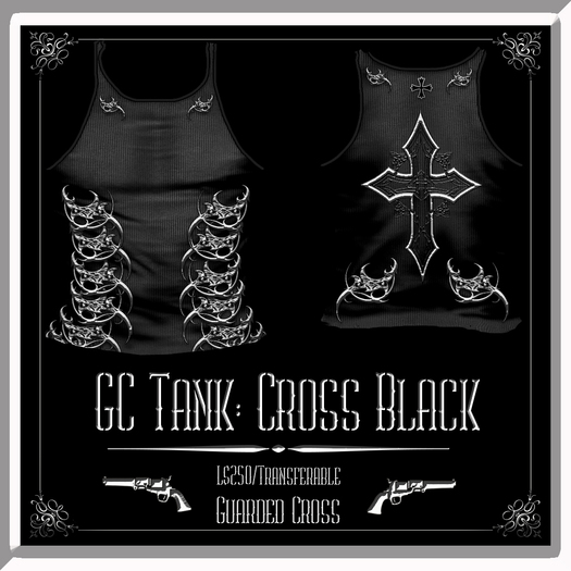 Second Life Marketplace - * GUARDED CROSS/Men’s-Wear * GC Tank: Cross ...