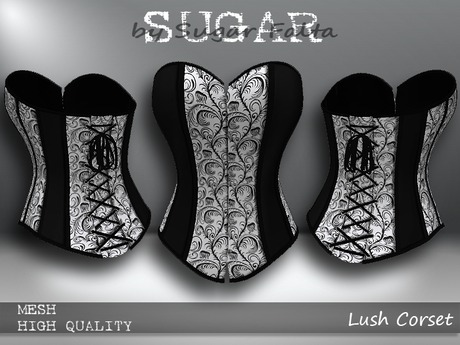 Second Life Marketplace - SUGAR - Lush Corset - OPIUM