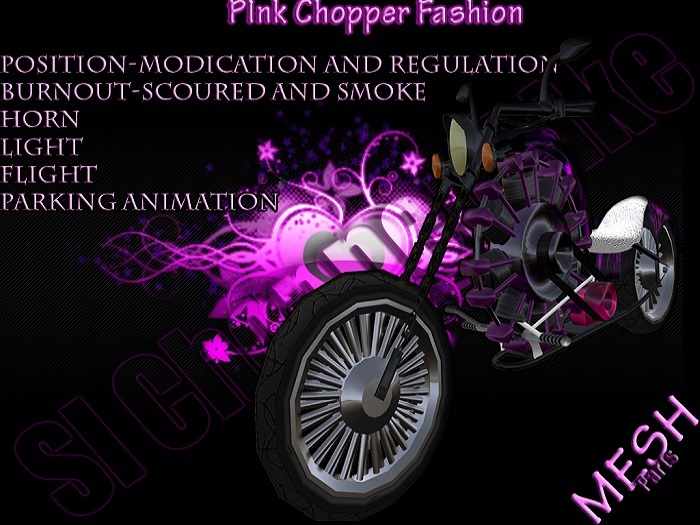 Second Life Marketplace - :::>>>Pink Chopper Fashion