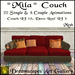 Second Life Marketplace - *Mila* Couch Red Autumn - Couch with 22 ...