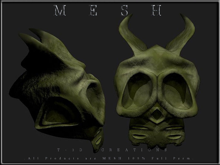 Second Life Marketplace - T-3D Creation [ SKULL ] MESH - Full Perm