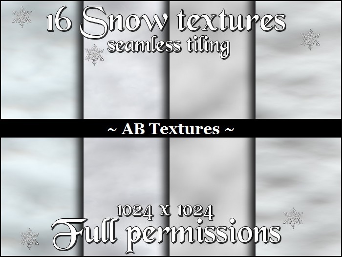 Second Life Marketplace - 16 Snow textures 1024x1024 Seamless tiling ...