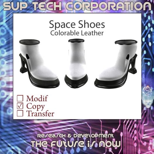 Second Life Marketplace - Space Shoes (Colorable Leather)