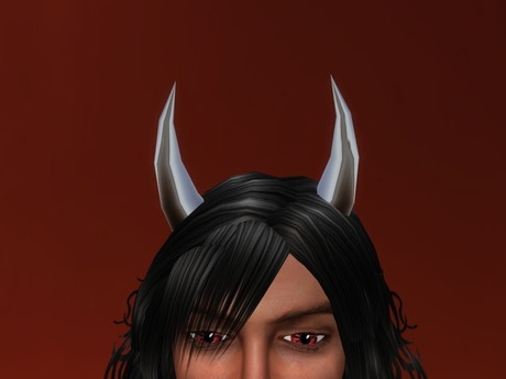 Second Life Marketplace - TM Curved Black Devil Horns