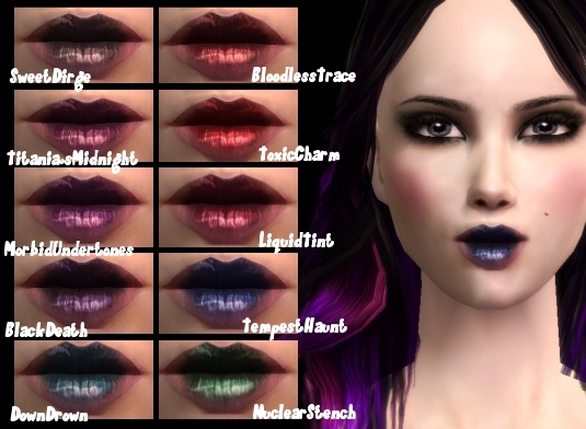 Second Life Marketplace - Full Perm Cosmetic Lipstick Makeup Template ...