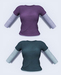 Second Life Marketplace - Full Perm Rigged Mesh Women's Long Sleeve T ...