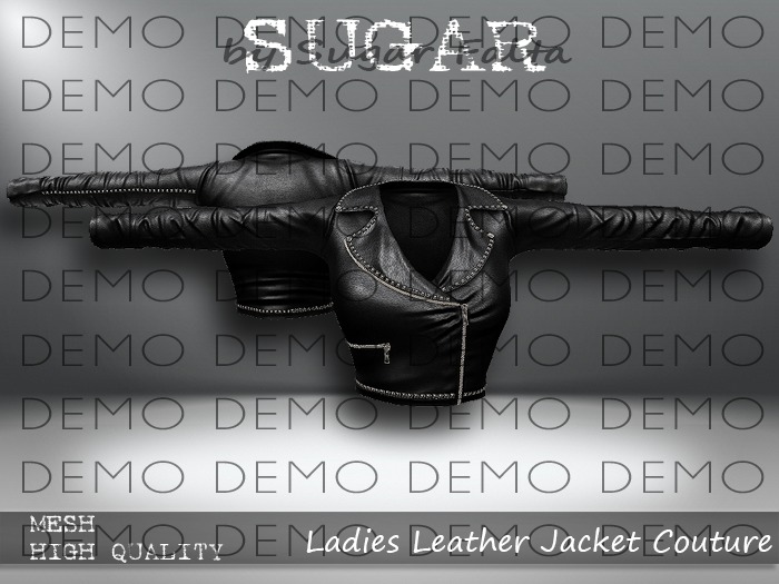Second Life Marketplace - SUGAR - Ladies Leather Jacket Couture DEMO