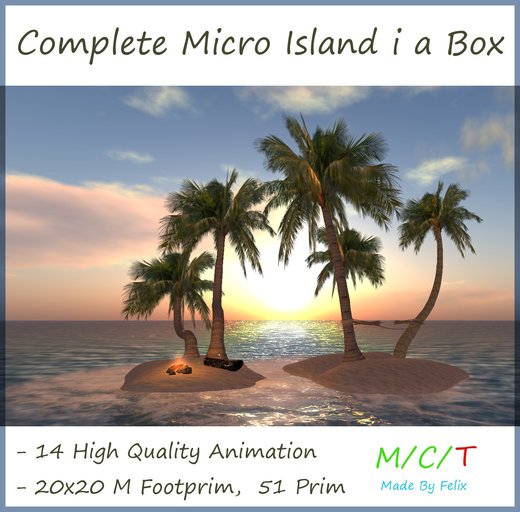 Second Life Marketplace - Complete Micro Island in a Box ( Oasis Palm ...