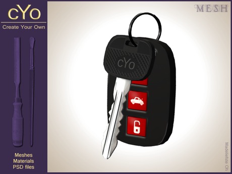 Second Life Marketplace - cYo Car Key and Remote Device, full perms ...