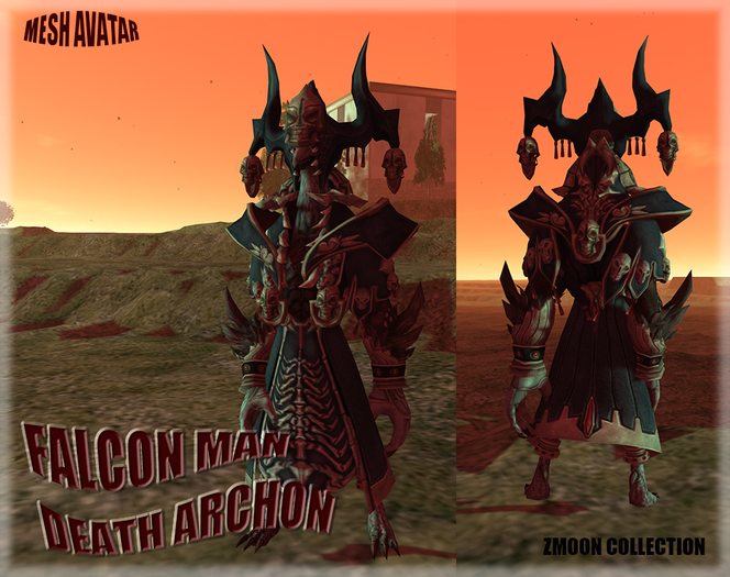 Second Life Marketplace - FALCON MAN DEATH ARCHON BOX(OPEN)
