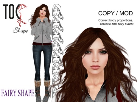 Second Life Marketplace - [TOC] Body Shop Fairy Shape DEMO