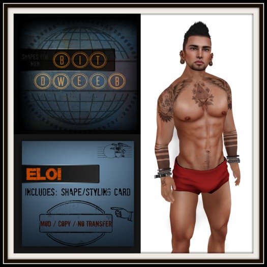 Second Life Marketplace - Bit Dweeb - Male Shape - Eloi