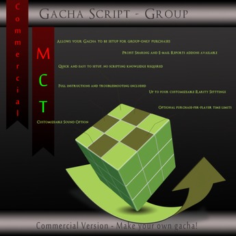Second Life Marketplace - [UN] Gacha Script - Group Commercial