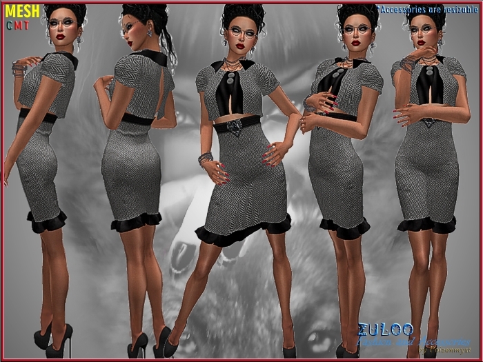 Second Life Marketplace - ZULOO-RMESH Girl Friday Outfit
