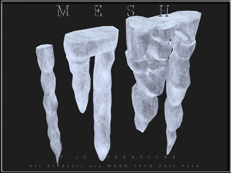 Second Life Marketplace - T-3D Creations [ ICICLE No.2 ] Regular MESH ...