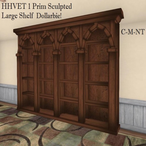 Second Life Marketplace - HHVET Victoriana - 1 Prim Huge Shelf Dollarbie