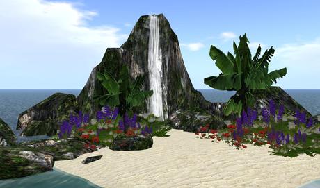 Second Life Marketplace - Tropical Offsim Island Waterfall