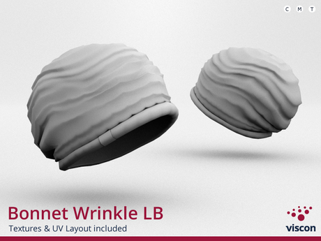 Second Life Marketplace - *viscon* Mesh Bonnet Wrinkle LB