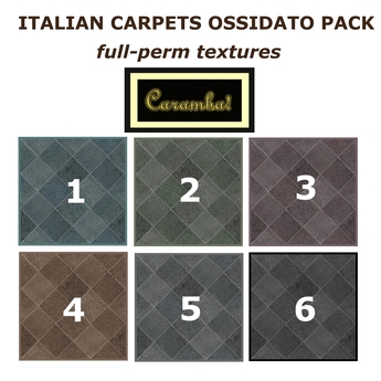 Second Life Marketplace - Italian carpets Ossidato - texture pack