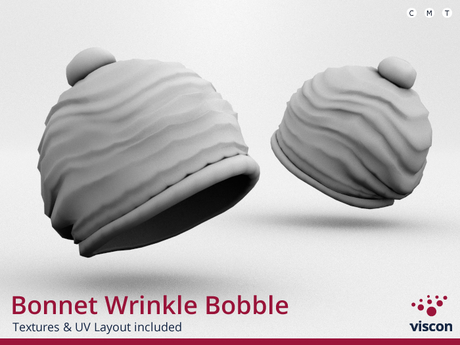 Second Life Marketplace - *viscon* Mesh Bonnet Wrinkle Bobble
