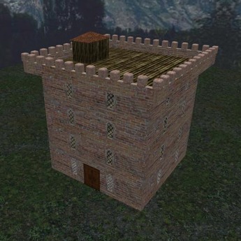 Second Life Marketplace - 15m x 15m Tower Keep 40 Box
