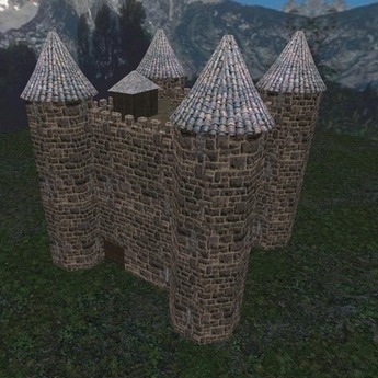 Second Life Marketplace - 20m x 20m Tower Keep 48 Box