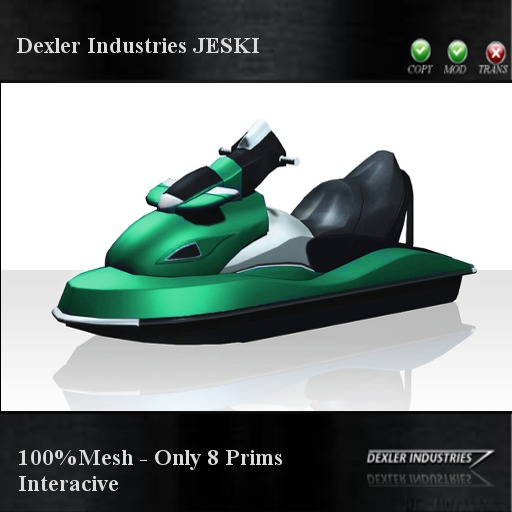 Second Life Marketplace - Dexler Industries Jetski