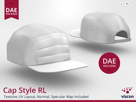 Second Life Marketplace - *viscon* Mesh Cap Style RL - DAE Pack