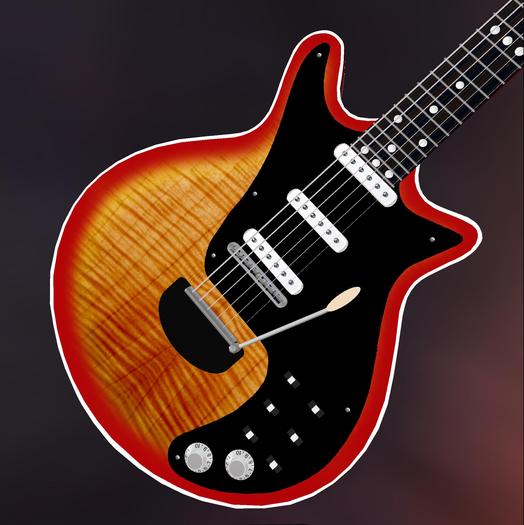 Second Life Marketplace - Red Special Electric Guitar. Inspired by ...