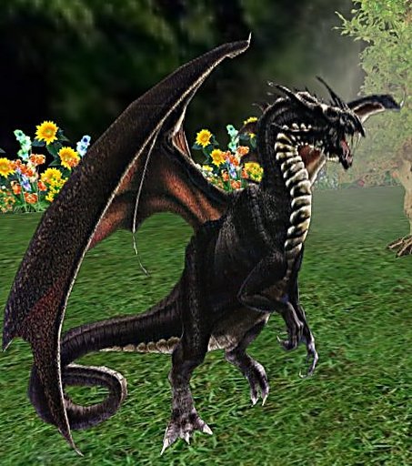 Second Life Marketplace - Statue Dragonblack 2prim