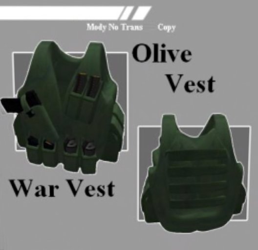 Second Life Marketplace - Tactical War Vest Olive