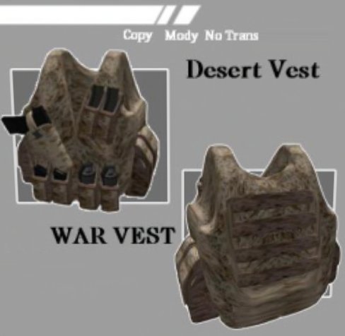 Second Life Marketplace - Tactical War Vest Desert