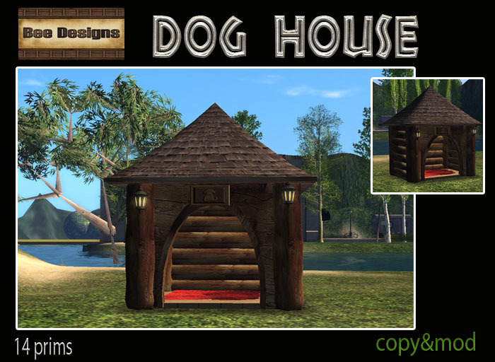 Second Life Marketplace - Bee designs dog house