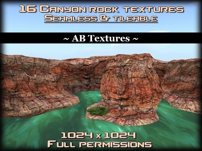Second Life Marketplace - 16 Canyon rock textures 1024x1024 Seamless ...