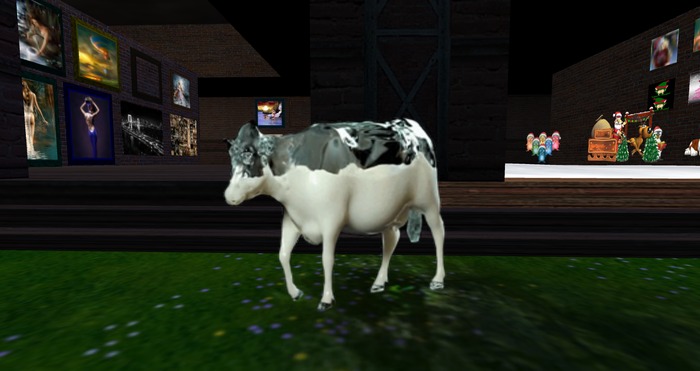 Second Life Marketplace - cow walking with milk
