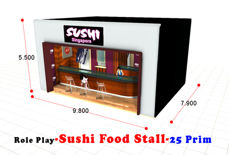 Second Life Marketplace - [Role Play] the sushi Kiosk