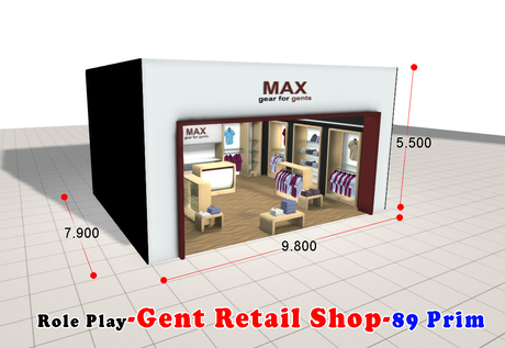 Second Life Marketplace - Role Play -[Max] Gent Retail Store