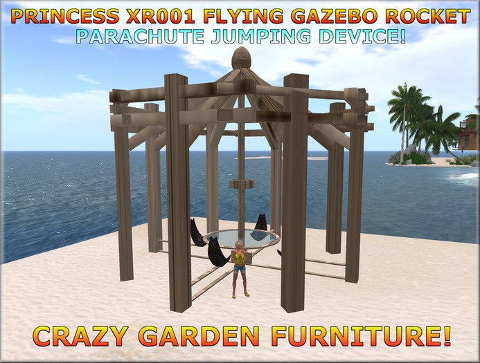 Second Life Marketplace - PRINCESS XR 001 FLYING GAZEBO ROCKET - With ...