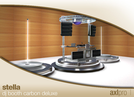 Second Life Marketplace - AXL pro box - Stella DJ Booth Carbon Deluxe