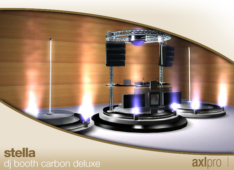 Second Life Marketplace - AXL pro box - Stella DJ Booth Carbon Deluxe