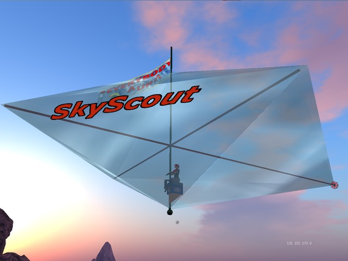 Second Life Marketplace - SkyScout Wearable Personal Dirigible