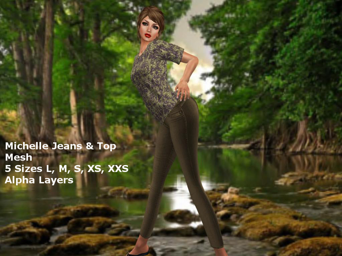 Second Life Marketplace - Michelle Jeans & Shirt
