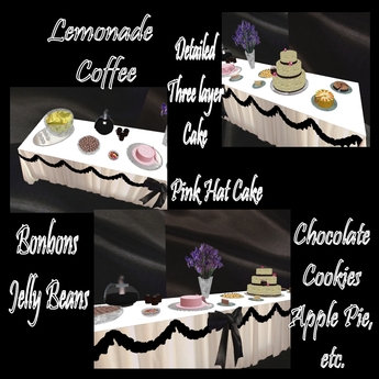 Second Life Marketplace - Coffee & Lemonade Party Table