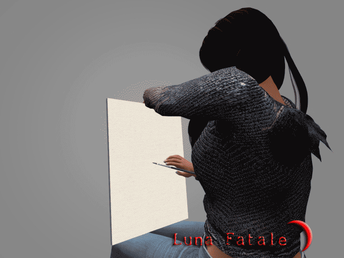 Second Life Marketplace - Animated Artist & Model "Paint Me" Artist's Stool