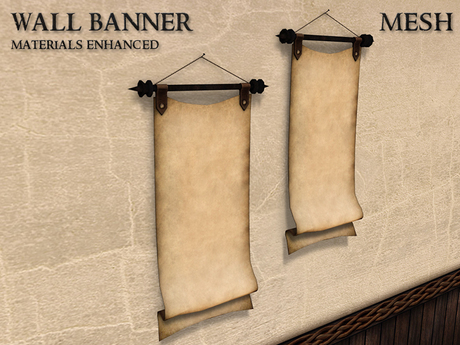 Second Life Marketplace - Stormwood: Mesh Wall Banner