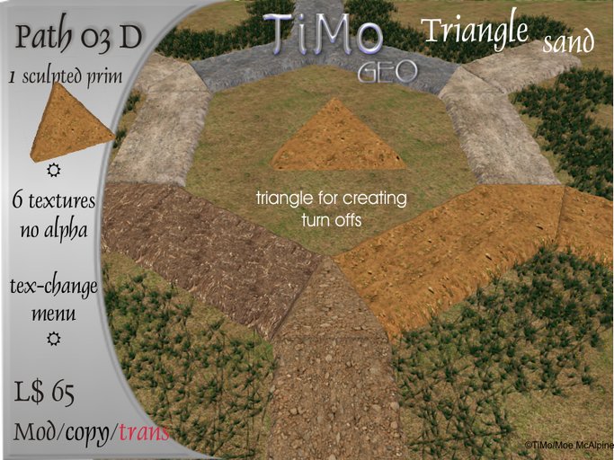Second Life Marketplace - TiMoHabitat Geo 1 sculpted prim Path ...