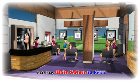Second Life Marketplace - Role Play - The Hair Salon copy / modify