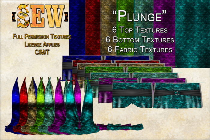 Second Life Marketplace - [SEW] Full Permission Textures - Plunge Dress