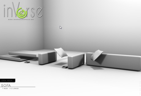 Second Life Marketplace - ☰ inVerse ☰ Seat & Sofa - full perm for ...