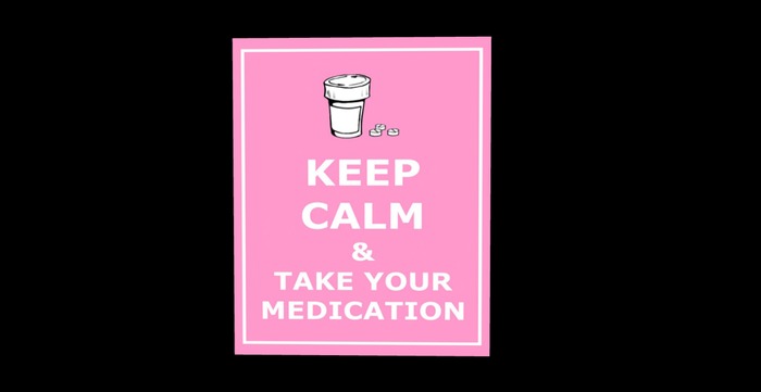 Second Life Marketplace - Keep Calm and Take your medication sign poster
